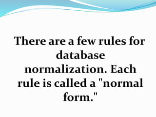 normaliztion | PPT