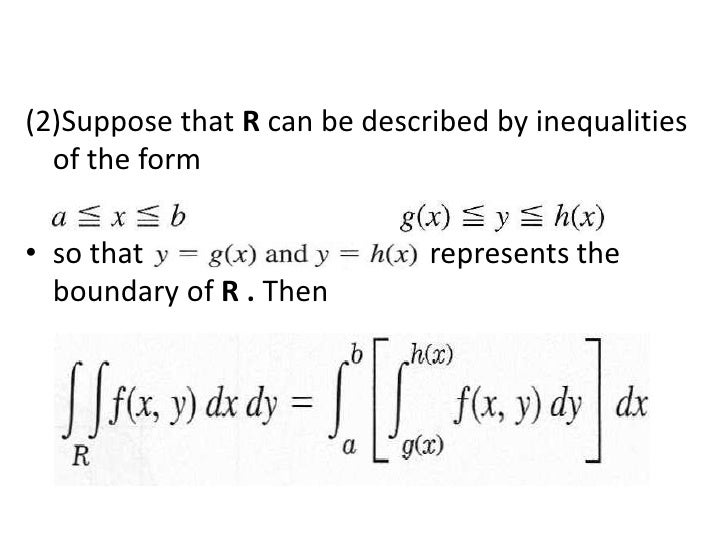 Double Integrals 