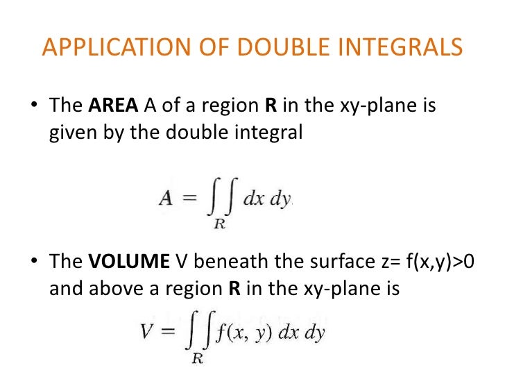 Double Integrals