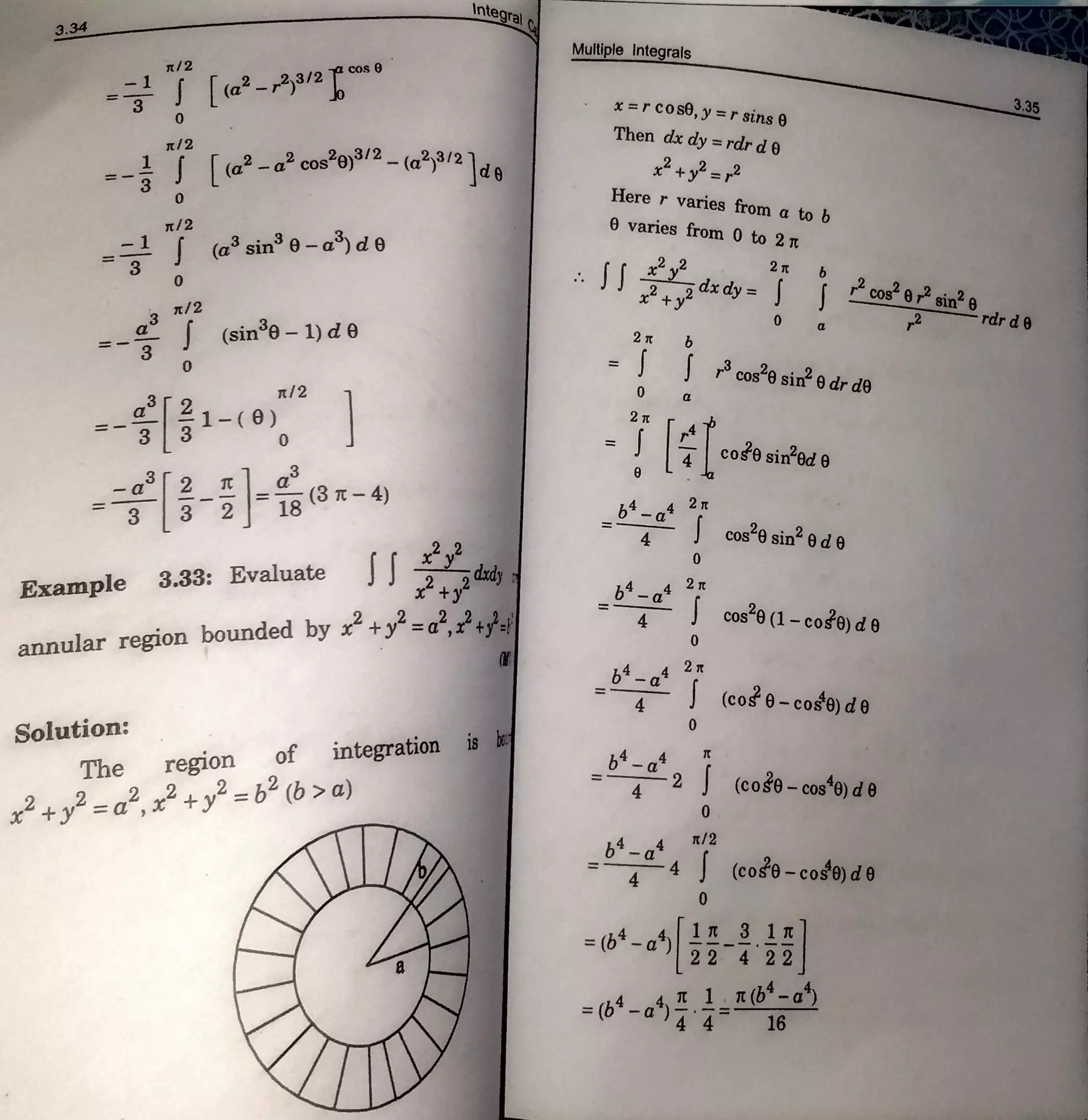 Double integral using polar coordinates | PDF