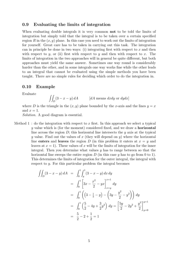 Double integration | PDF | Physics | Science