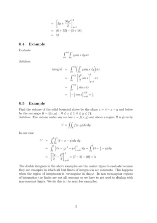 Double integration | PDF