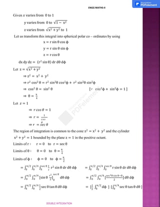 Double Integration examples of double integration with substitution.pptx