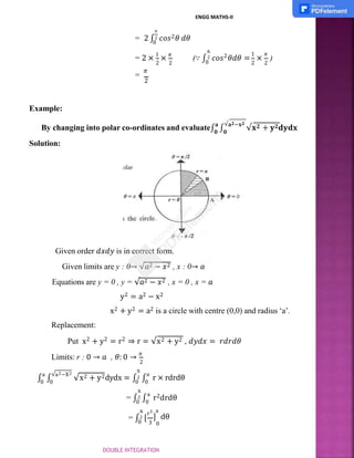 Double Integration examples of double integration with substitution.pptx