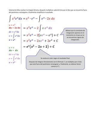 Double integration by parts | PDF