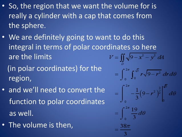 Double integration in polar form with change in variable (harsh gupta ...