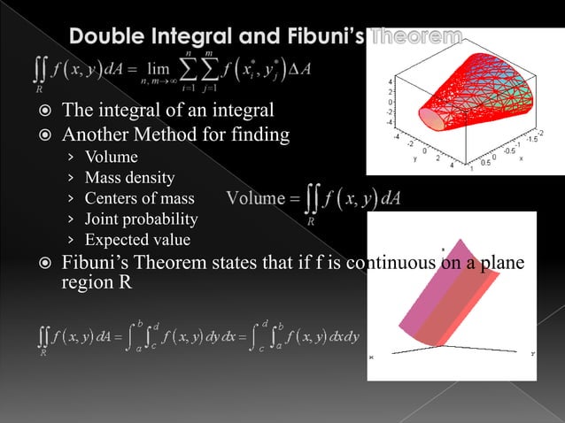 Double Integral Powerpoint | PPTX | Physics | Science