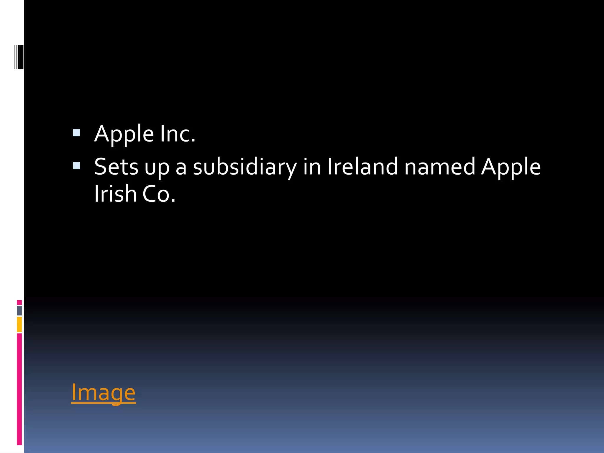 Double irish arrangement with Dutch sandwich | PPTX