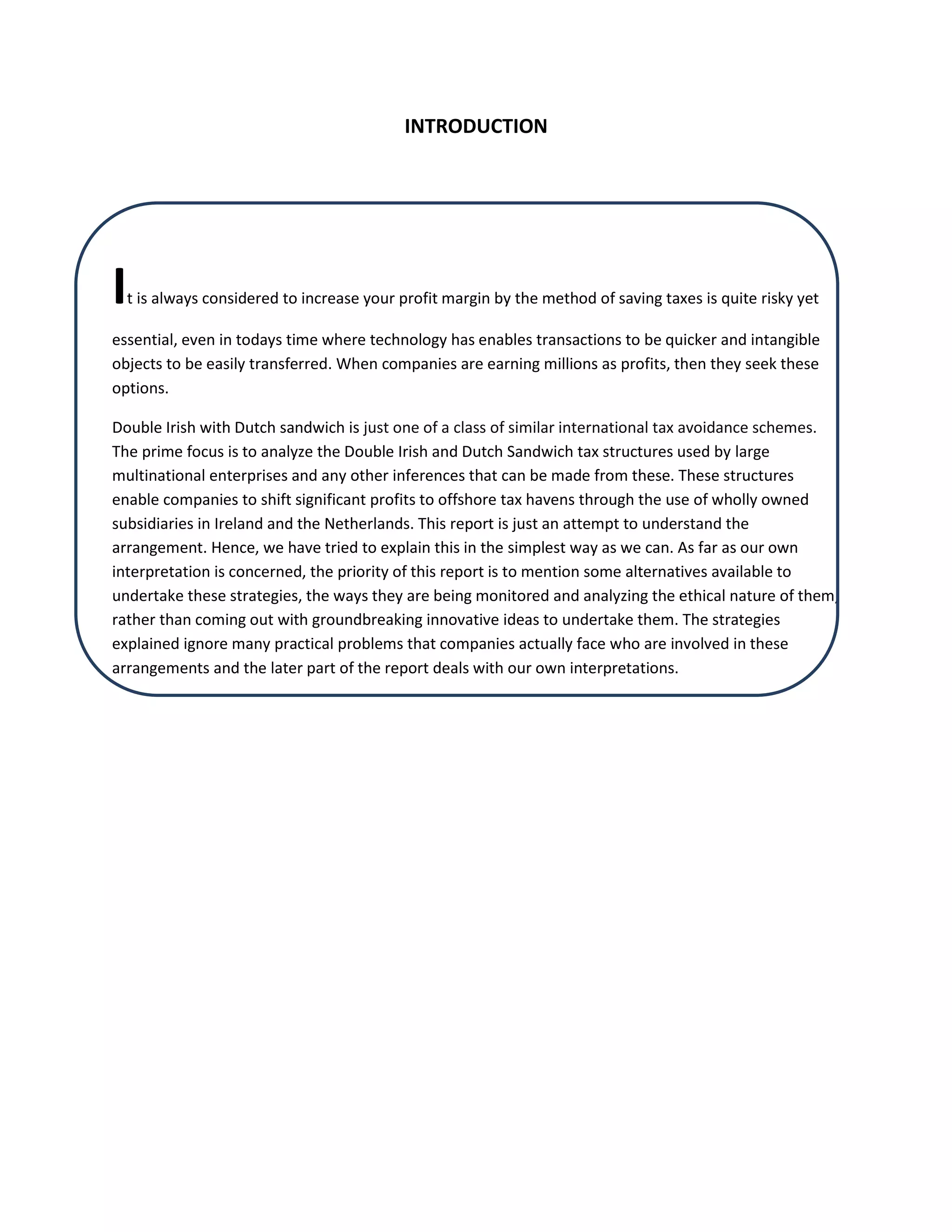 Double irish with Dutch sandwich arrangement | PDF