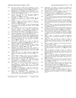 Double layer energy storage in graphene a study | PDF