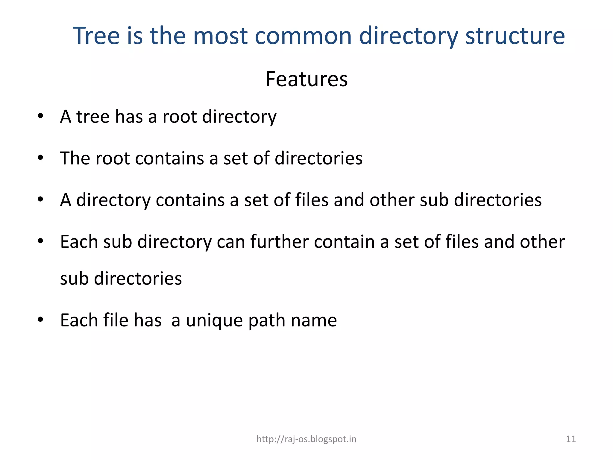 Double level directory structure 55(1) | PPTX