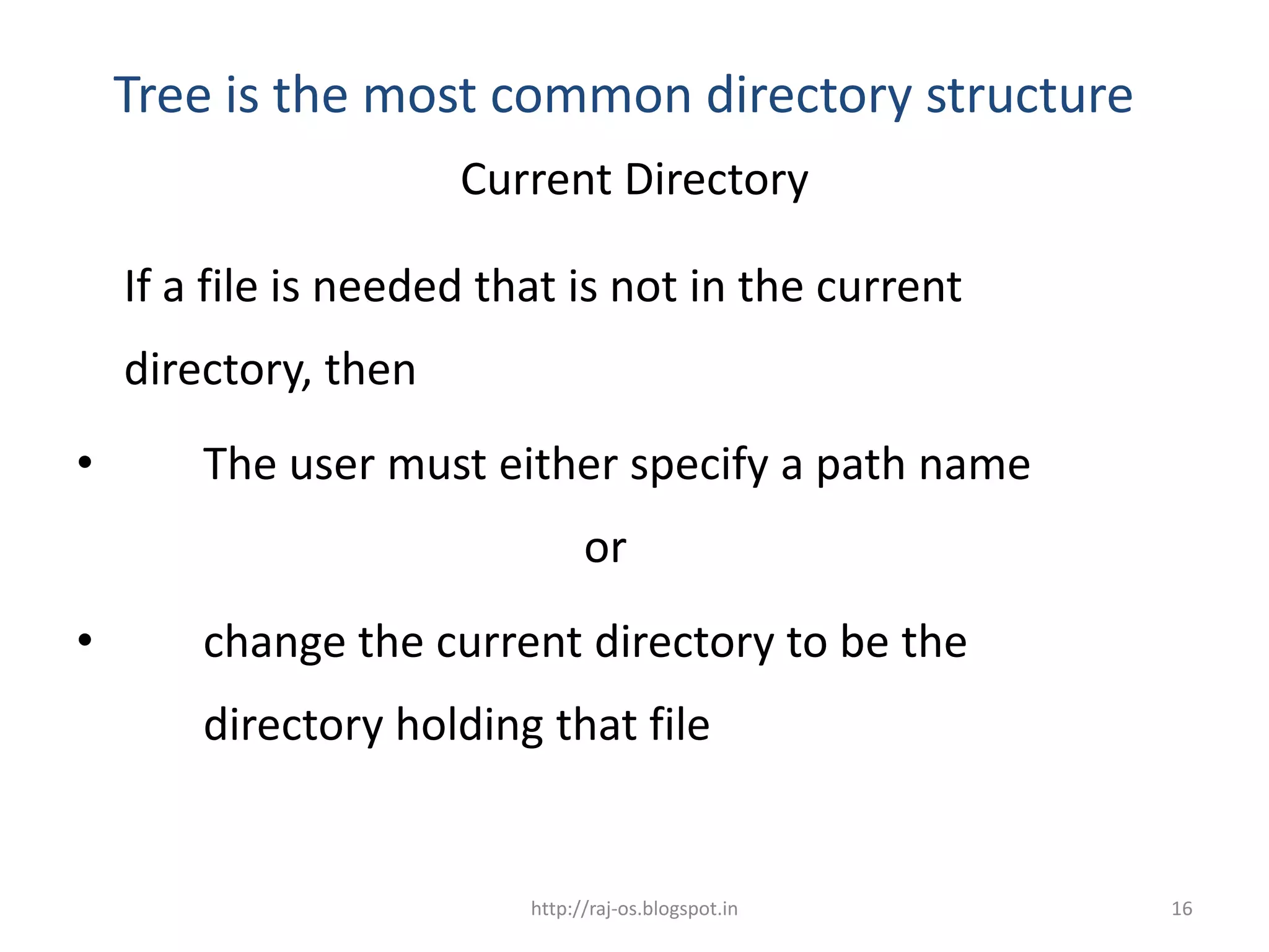 Double level directory structure 55(1) | PPTX