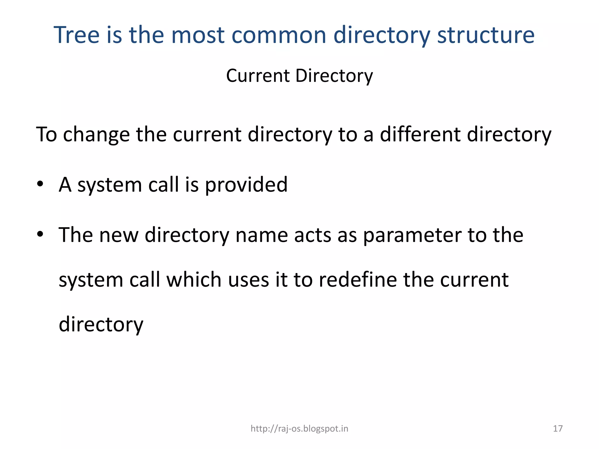Double level directory structure 55(1) | PPTX