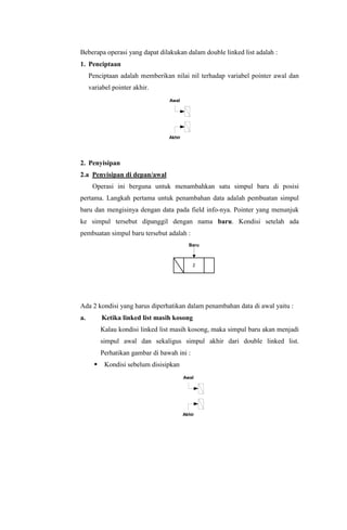 Double linked list | PDF