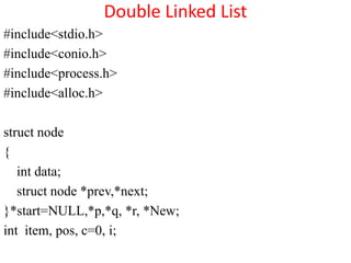 Double linked list | PPT