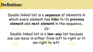 Double link list | PPT