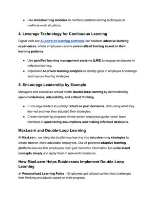 Double Loop Learning_ The Key to Smarter Decision-Making in the ...