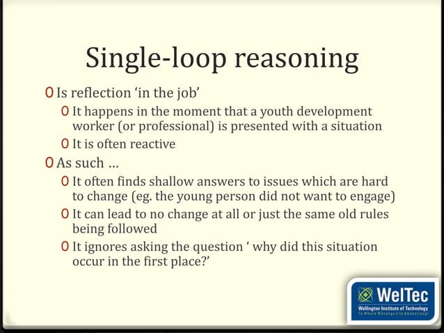 Double loop Reasoning | PPTX