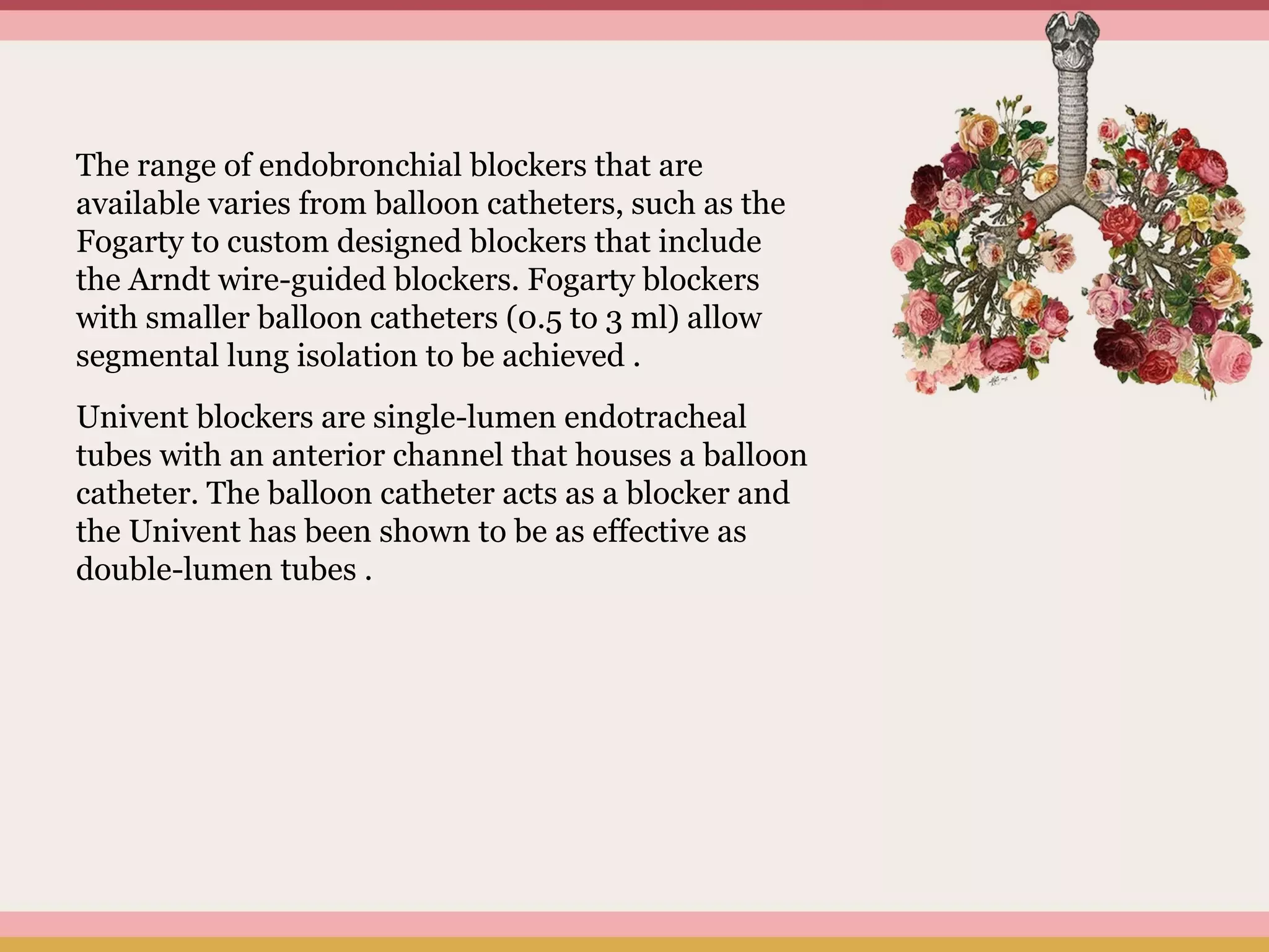 Double lung ventilation | PPT