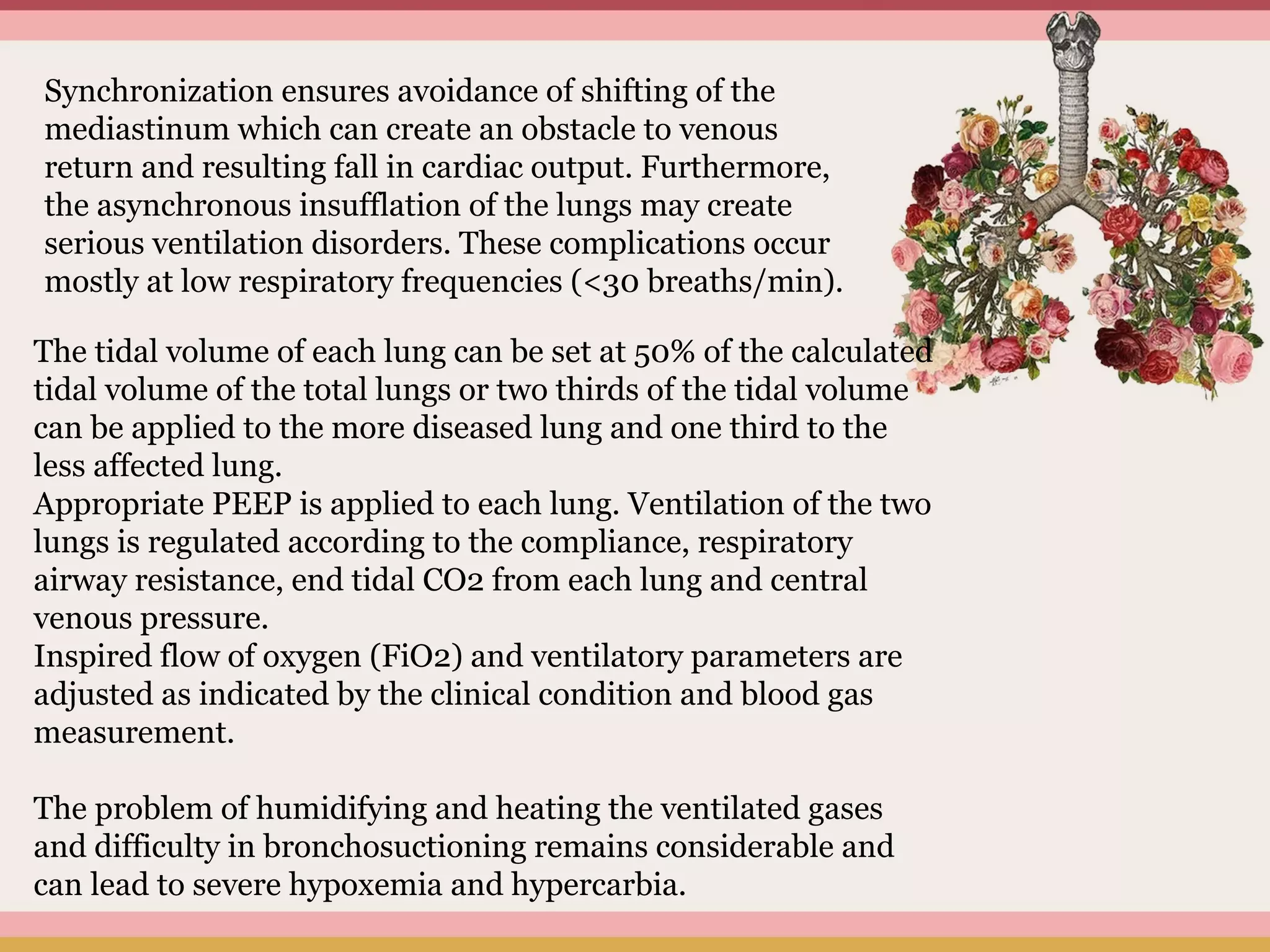 Double lung ventilation | PPT