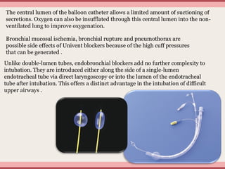 Double lung ventilation | PPT