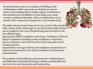 Double lung ventilation | PPT