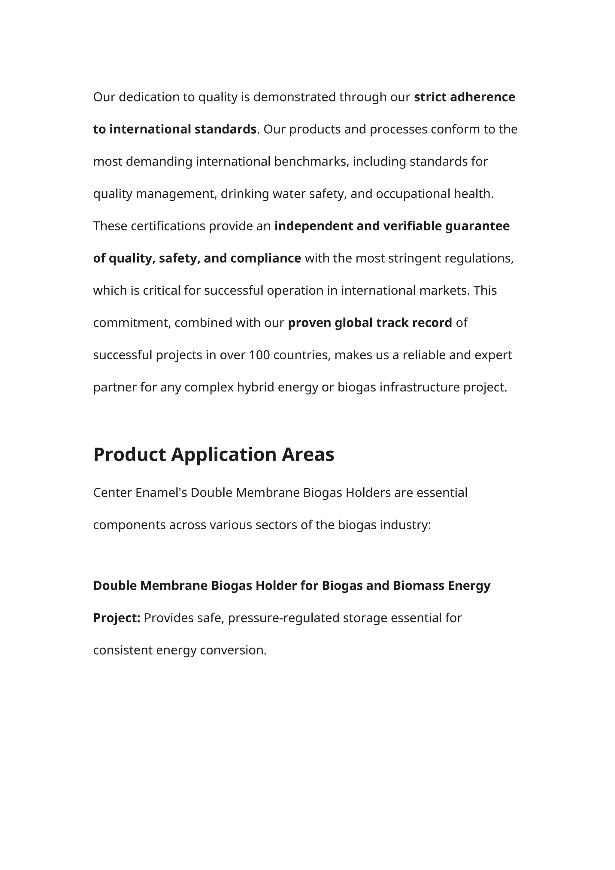 Double Membrane Biogas Holder for Biogas and Biomass Energy Project ...