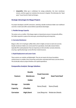 Double Membrane Biogas Holders The Core of Efficient Anaerobic ...