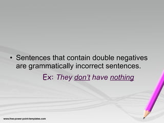 Double negatives | PPT