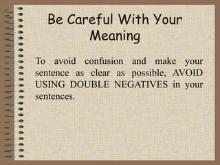 Double negatives | PPT