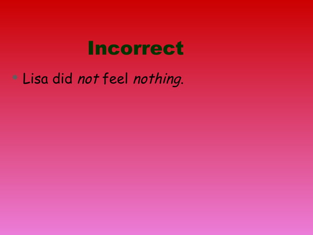 Double negatives ppt | PPT