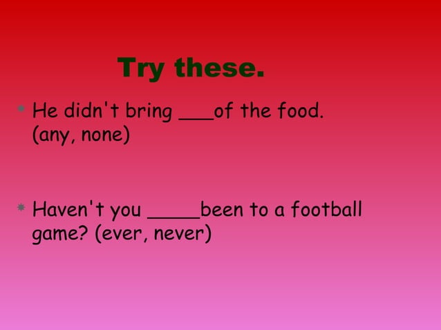 Double negatives ppt | PPT