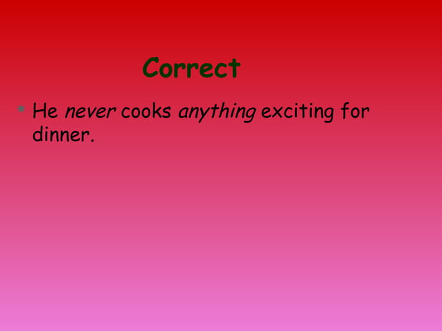 Double negatives ppt | PPT