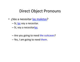 Double object pronouns | PDF