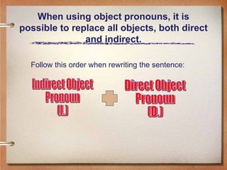 Double objectpronouns | PPT