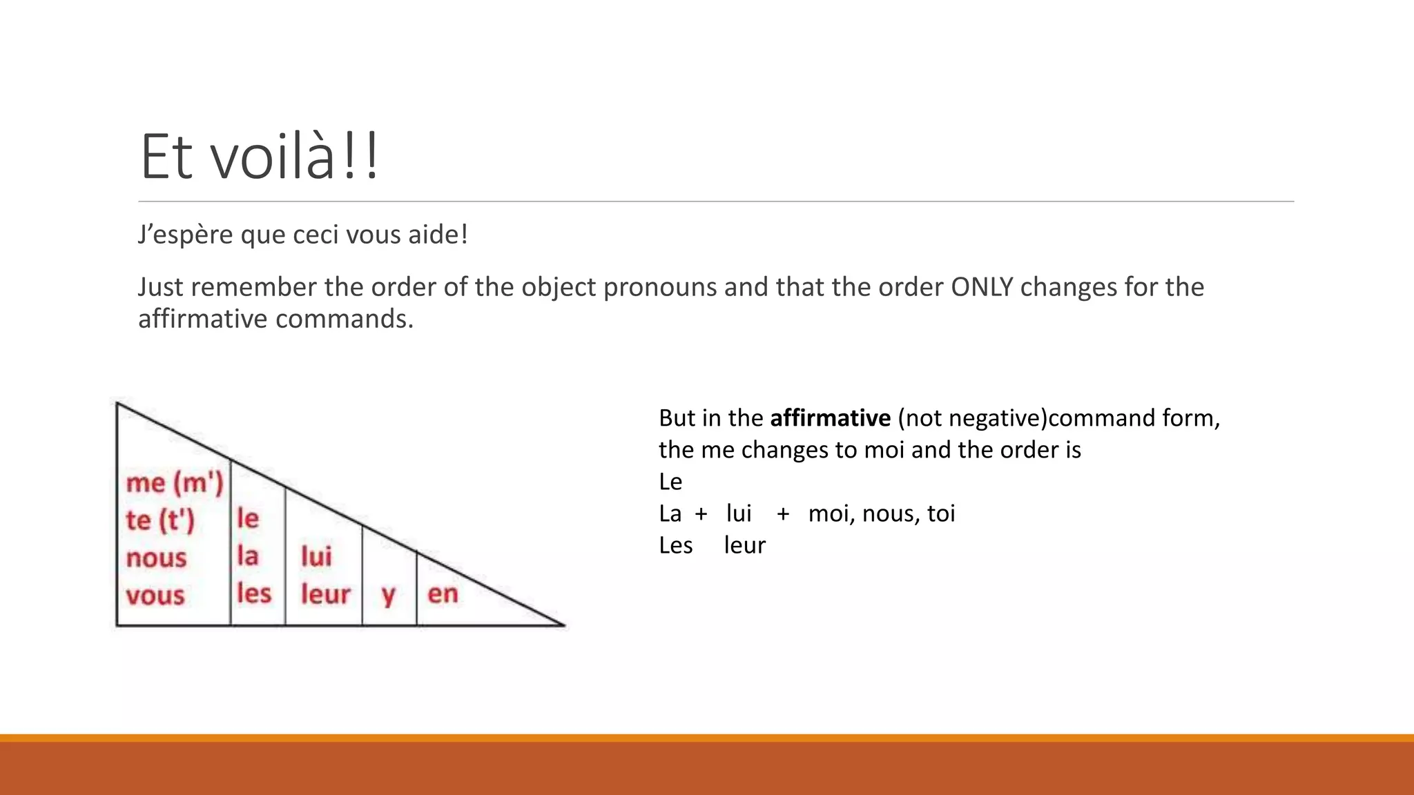 Double obj pronouns | PPT