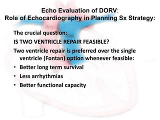 Double outlet right ventricle | PPTX
