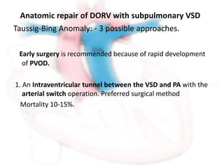 Double outlet right ventricle | PPTX