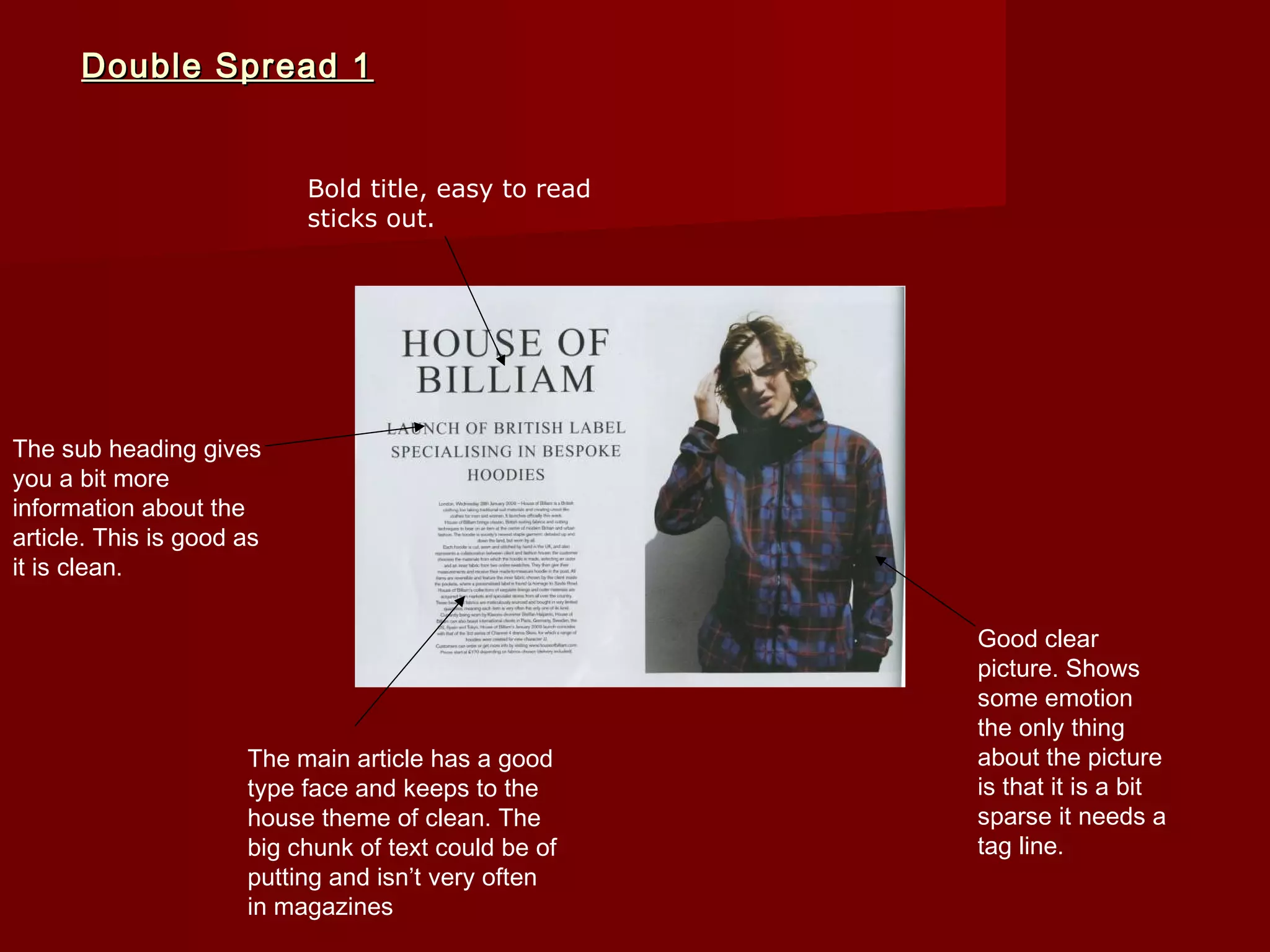 Double page analysis | PPT