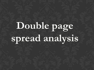 Double page analysis | PPT