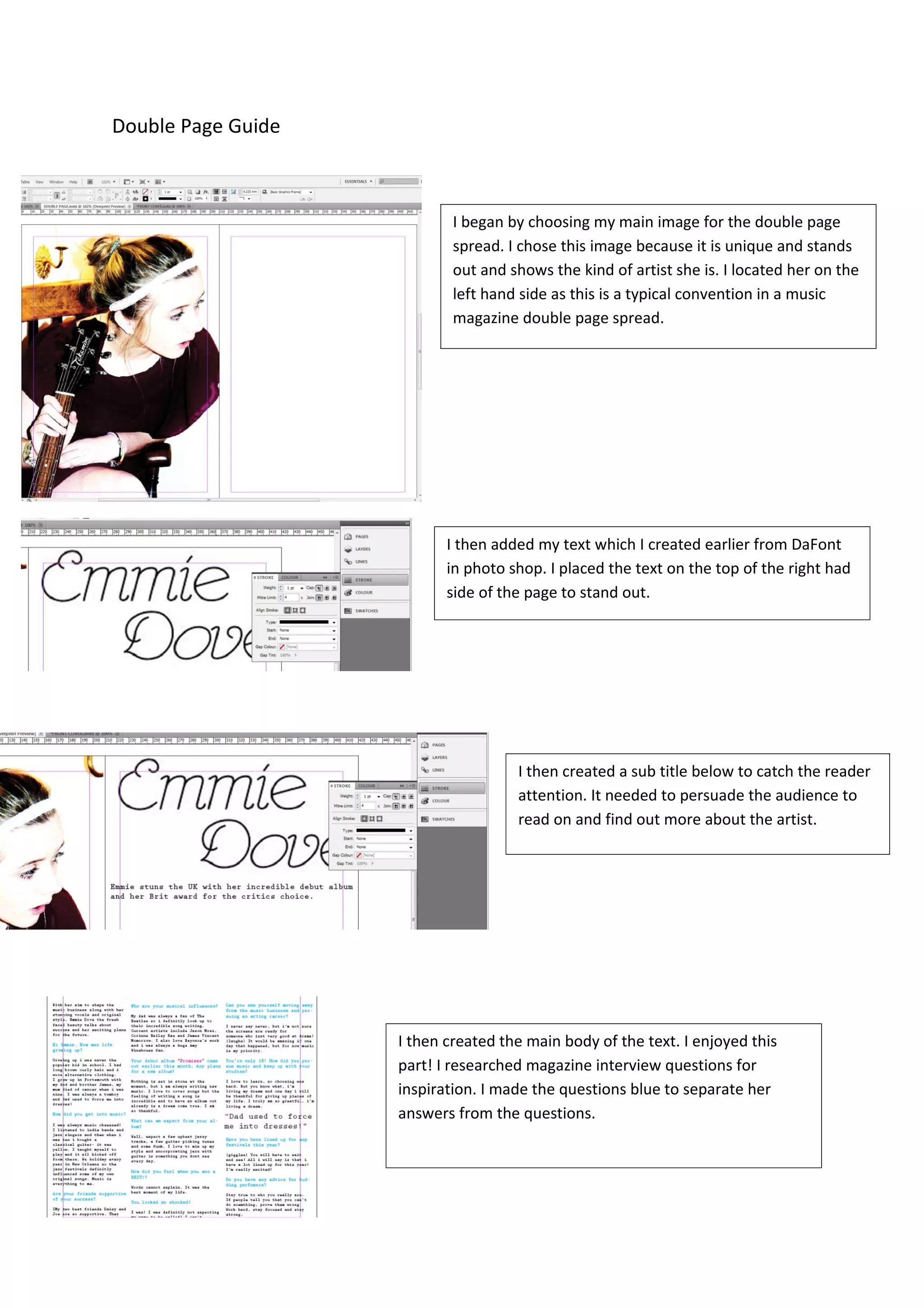 Double Page Spread Guide | DOC