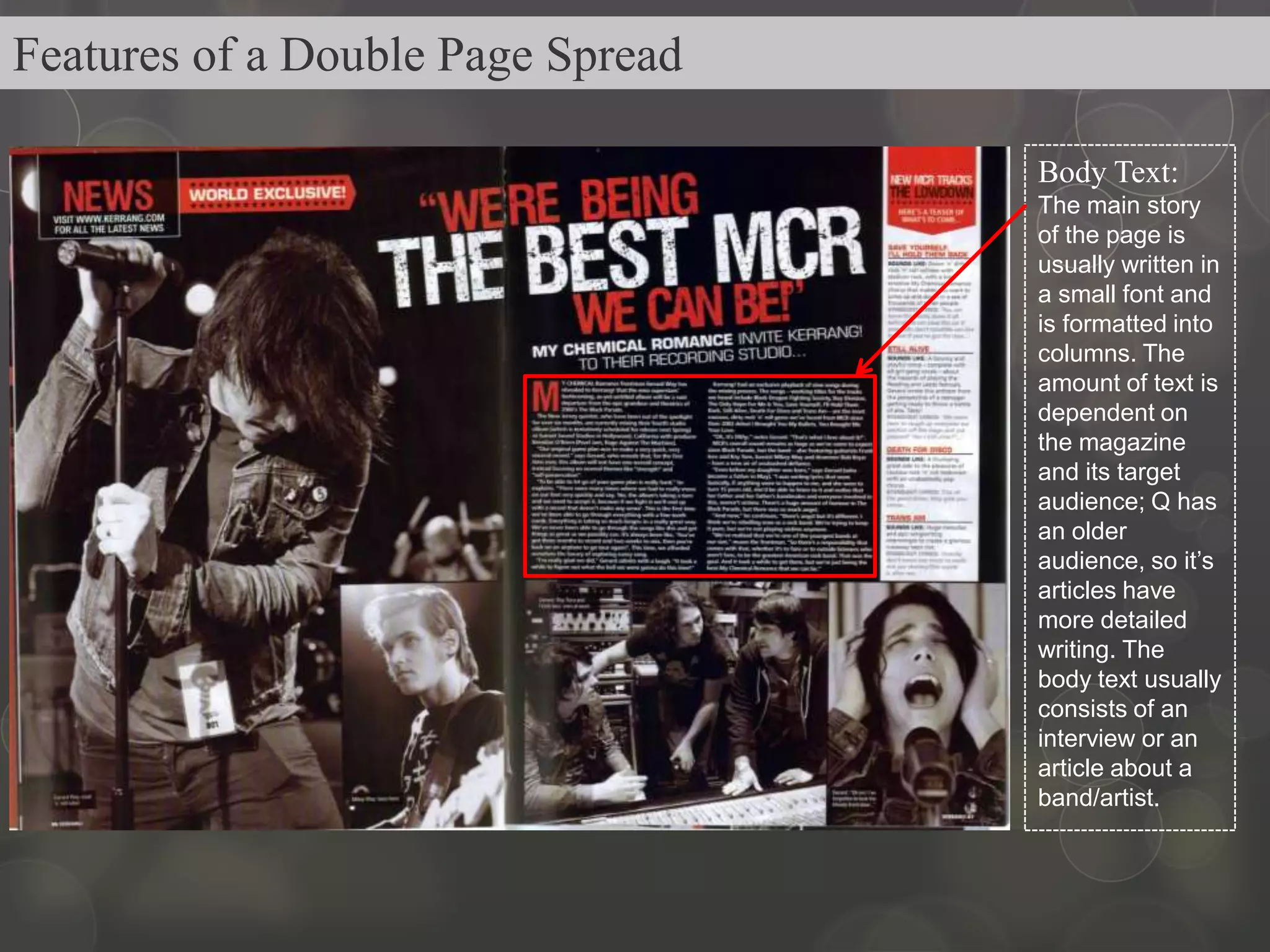 Music Magazine Double Page Spread Features | PPTX