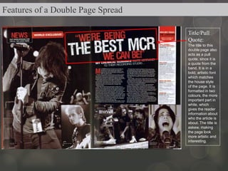 Music Magazine Double Page Spread Features | PPTX