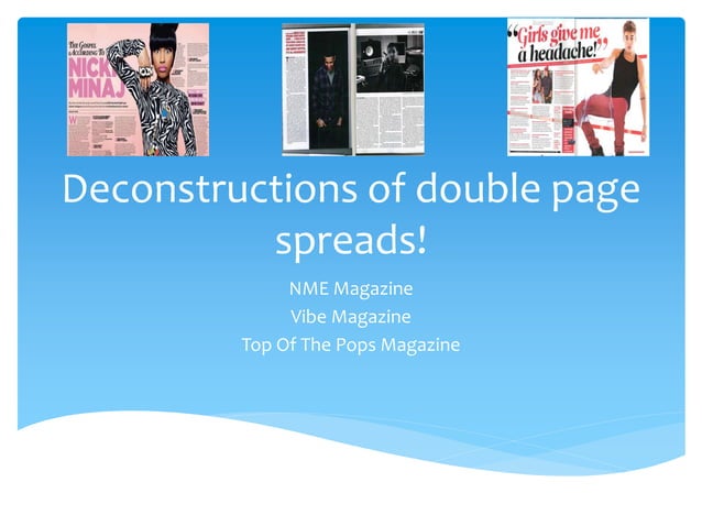Double page spread deconstructions! | PPTX