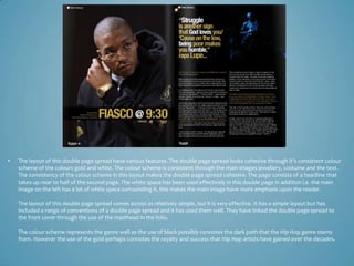 Double page spread research | PPT