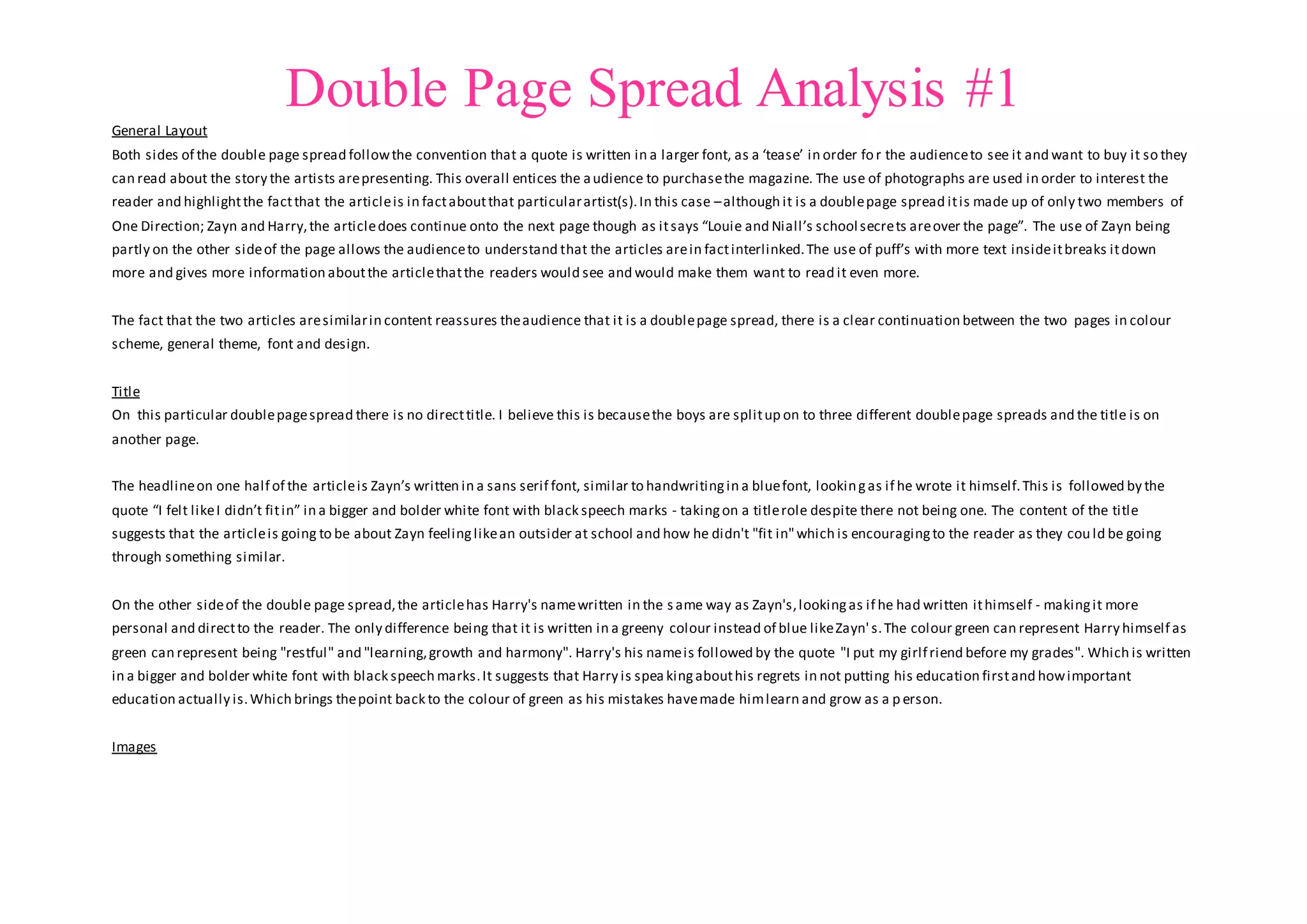 Double Page Spread | PPT