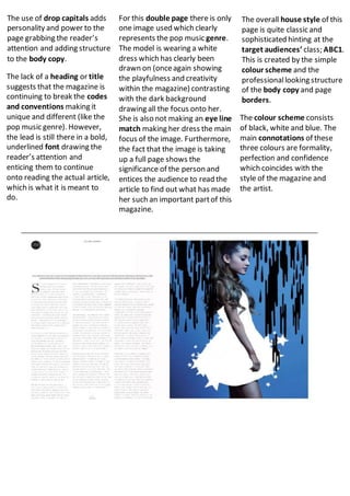 Notion magazine double page spread analysis | DOCX