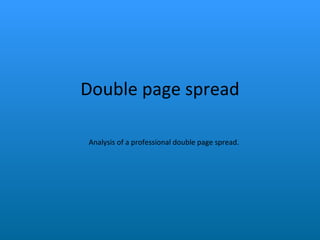 Double page spread | PPT