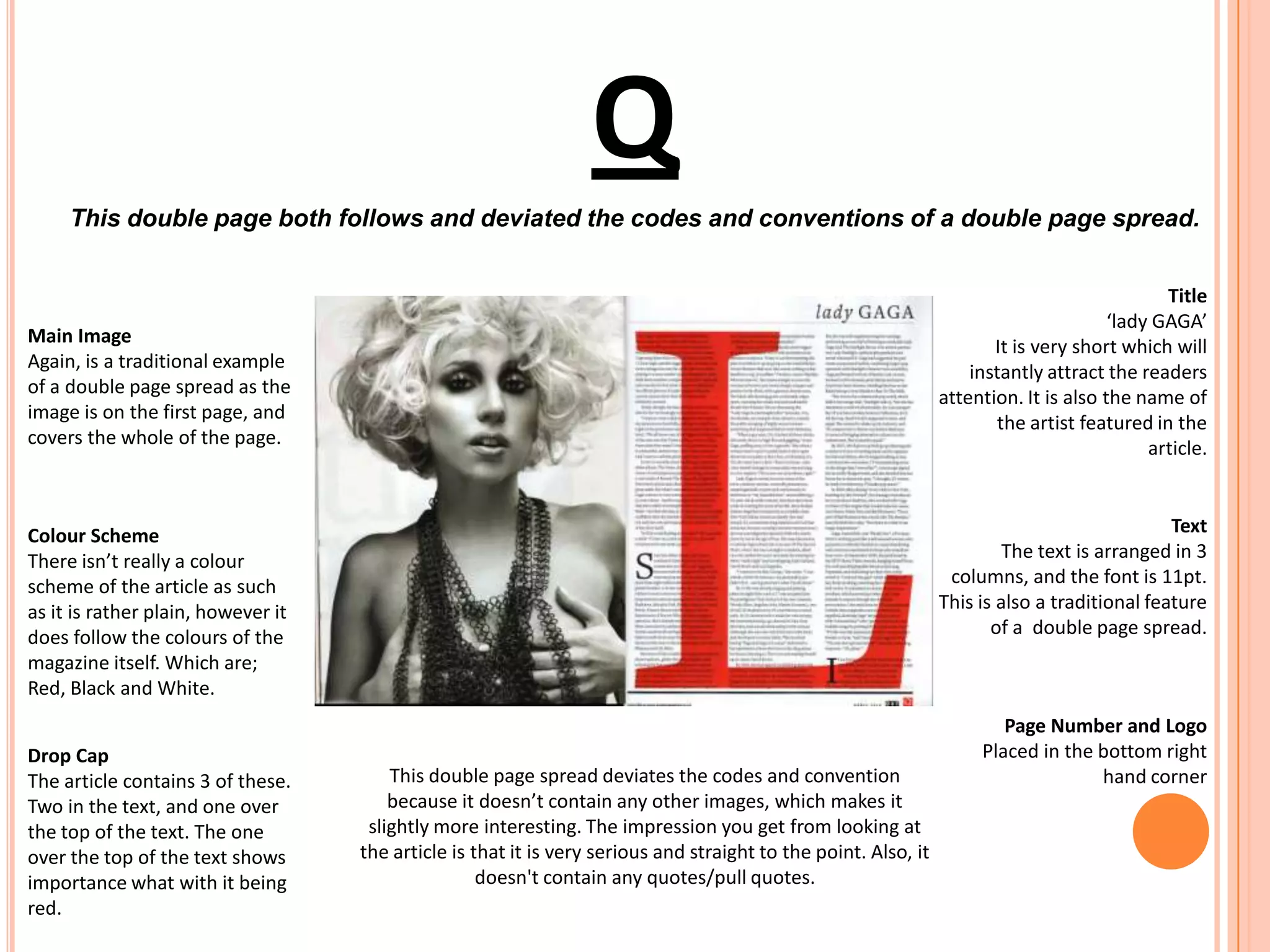 Double Page Spread Analysis | PPTX