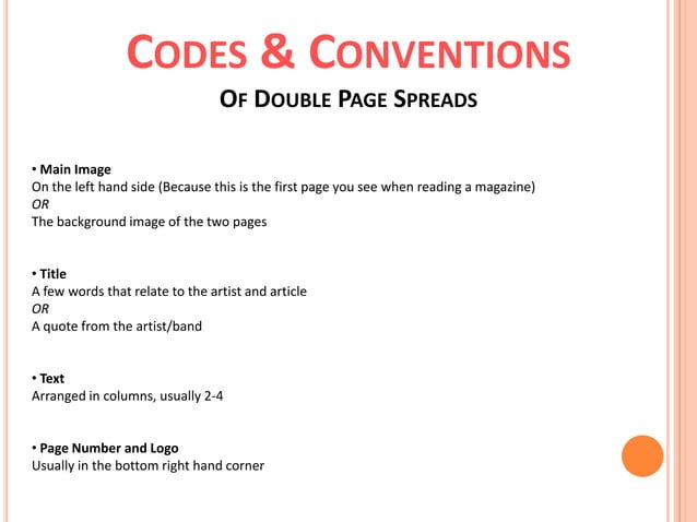 Double Page Spread Analysis | PPTX